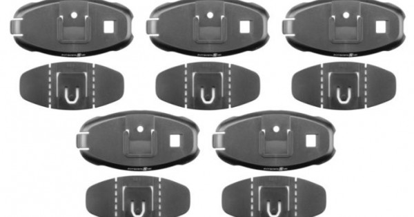 Kit prinderi cu adeziv sistem comunicare pe casca moto model Interphone ...