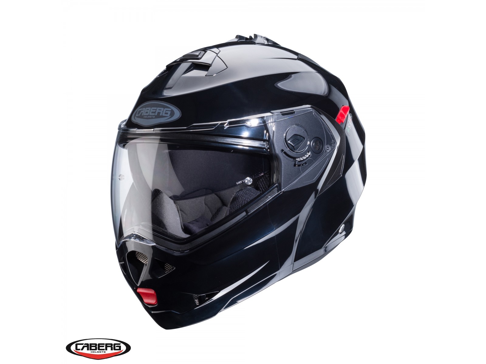 Casca modulabila (flip-up) Caberg model Duke X SV Smart black (negru ...