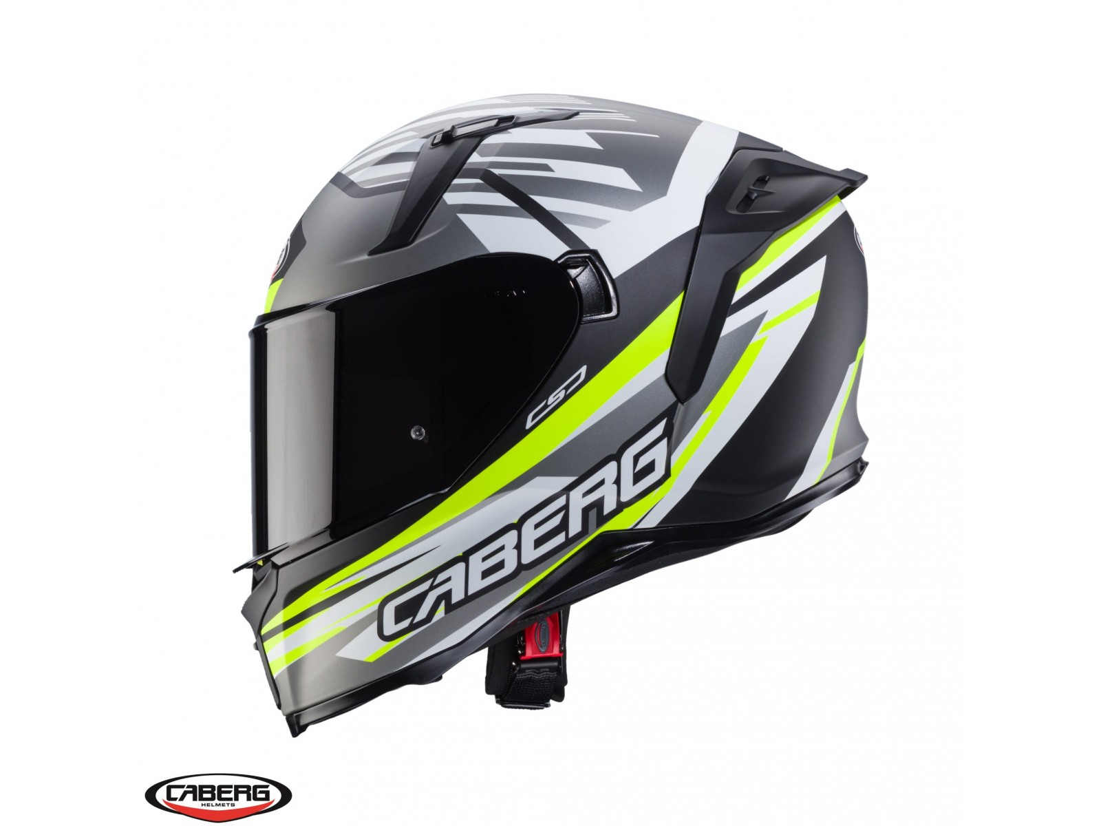 Casca integrala Caberg model Avalon X SV Kira L6 negru/gri/galben fluor ...