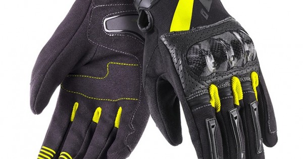 Manusi barbati Racing/Naked vara Seventy model SD-N14 negru/galben ...